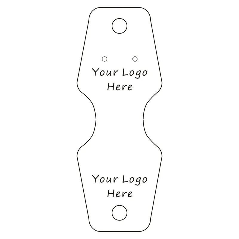 Custom Fold Over 4.5x12cm Necklace Tags, Bracelet Tags, Jewelry Display ...