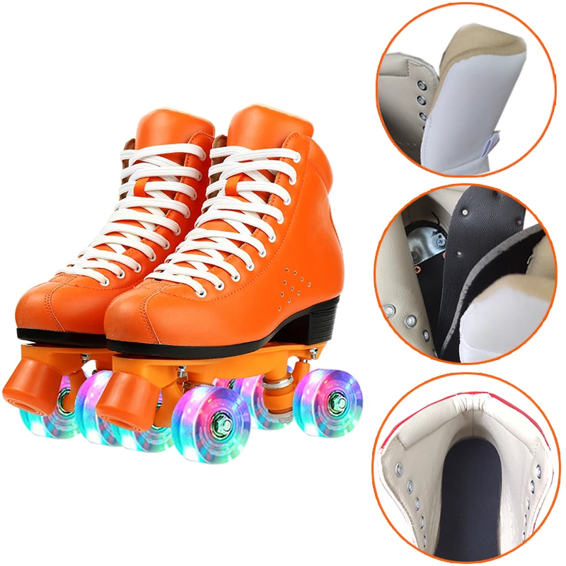 Orange Roller Skates