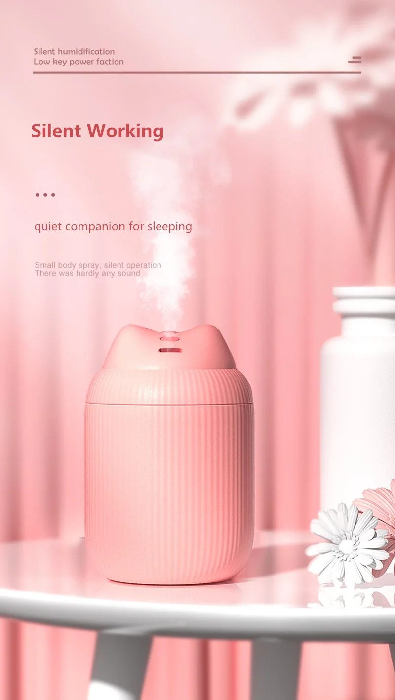 2021 New Ultrasonic Mini Car Air Humidifier 220ML Electric Aroma Essential Oil Diffuser Home Car ...