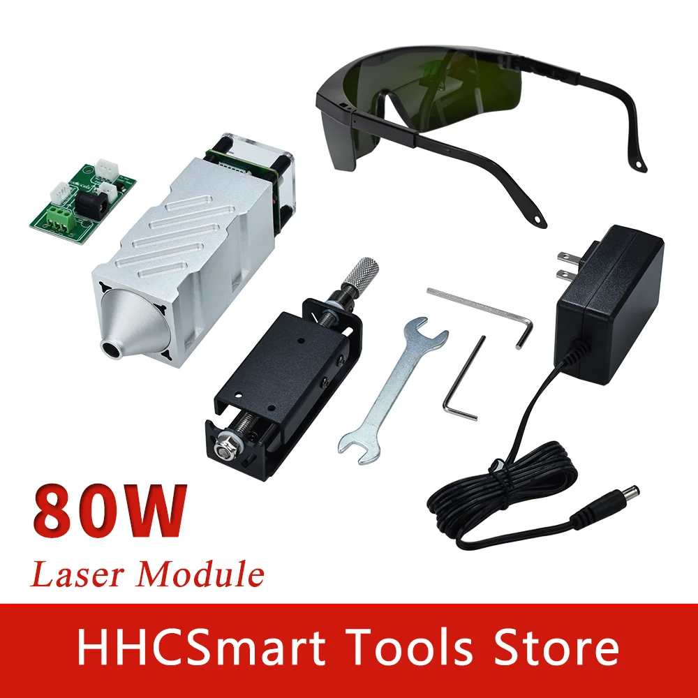 80W Focal Fixed Laser Module Laser Head for CNC Laser Cutting Engraving ...