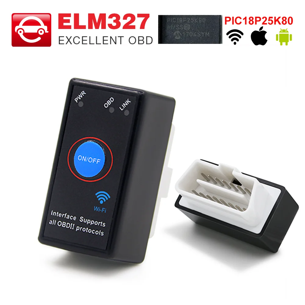 Elm327 V1.5 Pic18f25k80 Chip Mini Elm327 Bluetooth-compatible /wifi Obd2 Scanner Code Reader For ...