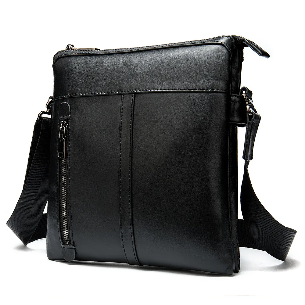Business men's shoulder bag first layer leather casual oblique section ...
