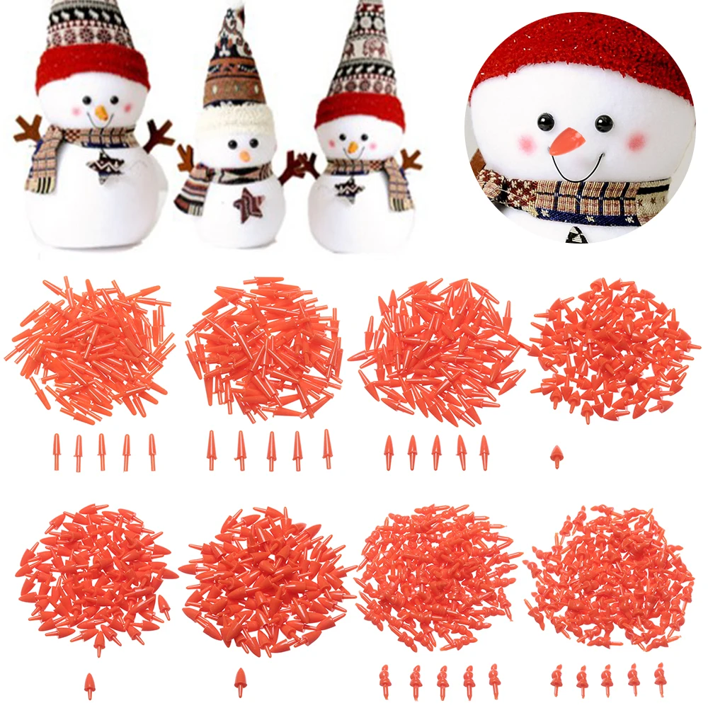 100-Pcs-bag-Plastic-Snowman-Red-Nose-8-Sizes-DIY-Crafts-Doll-Nose-Santa ...