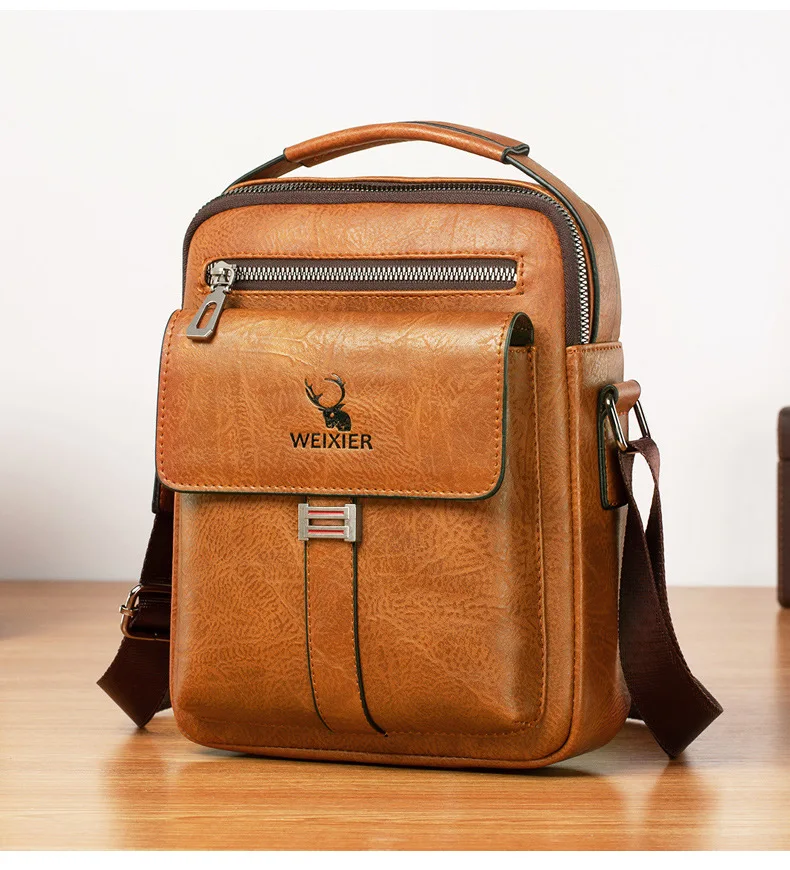 WEIXIER Men Shoulder Bag Fashion Men's Crossbody Bag Multi function Man ...