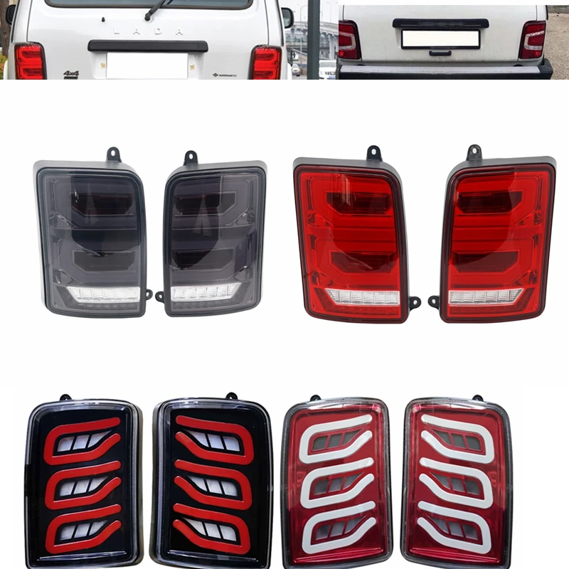 for-lada-4x4-led-tail-lights-2-Pcs-Car-Styling-Accessories-LED-Rear ...