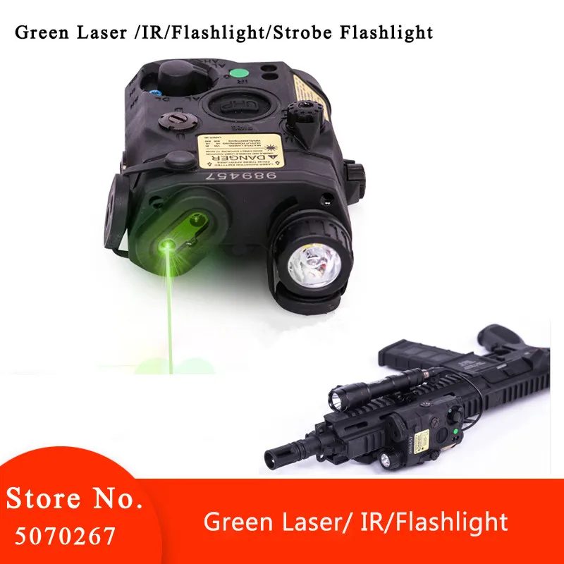 Linterna táctica Airsoft EX619, PEQ, láser verde, LA 5C, UHP, láser IR ...