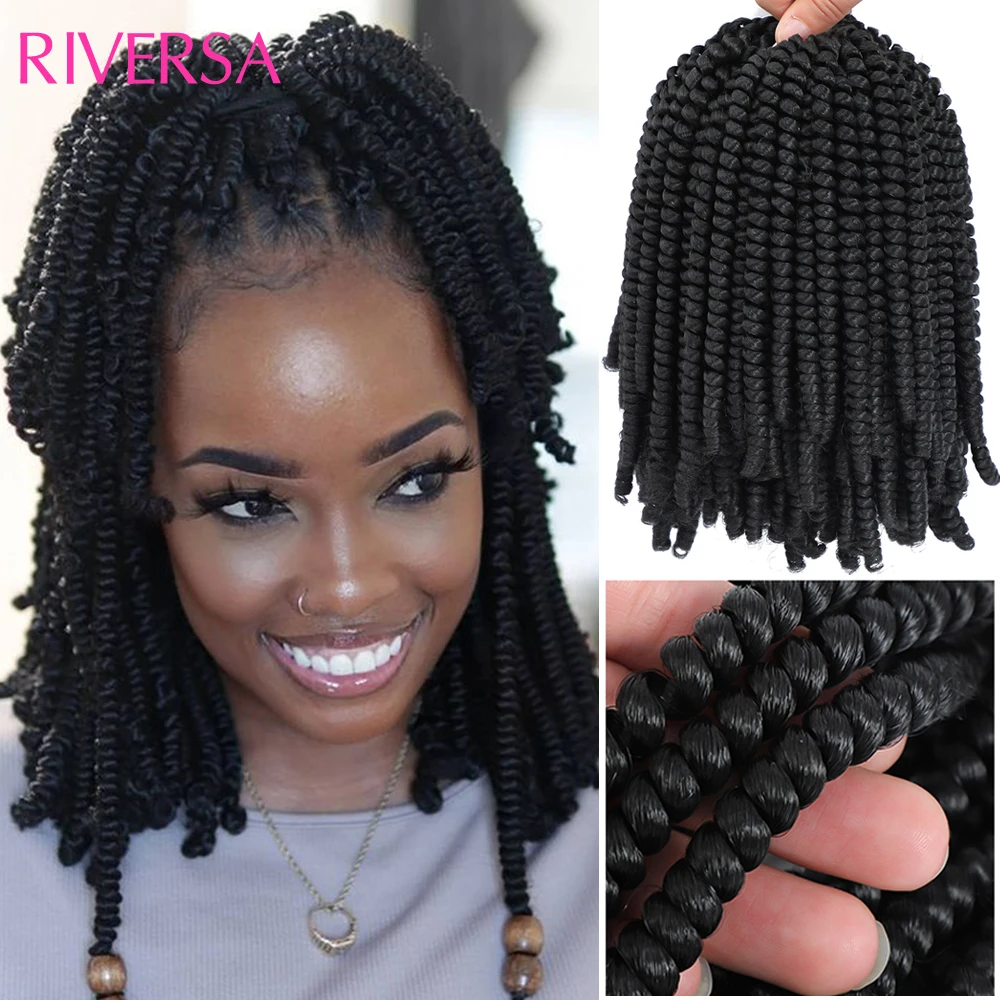 #1B 30 613 350# Spring Twist Crochet Hair Soft Bobo Passion Twist Curly ...