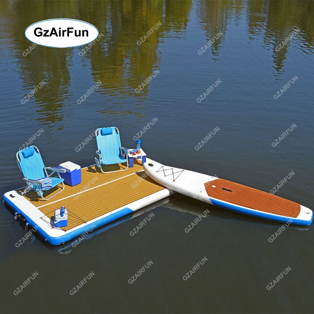 Inflatable Motor Boat Jet Ski Floating Pontoon Dock for Sale inflatable ...