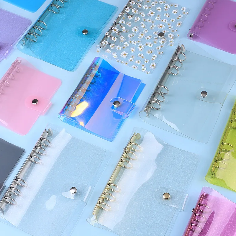 A7/a6/a5 Rose Golden Purple Blue Glittery Bling Binder Notebook Cover ...