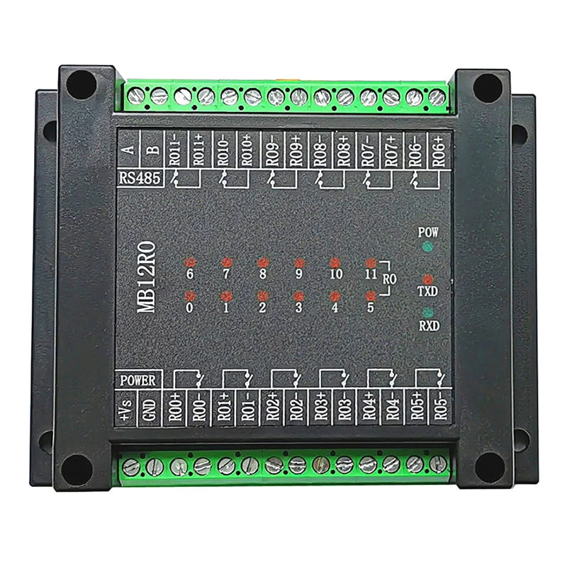 Switch output module 12 channel relay output isolation type MODBUS RTU ...