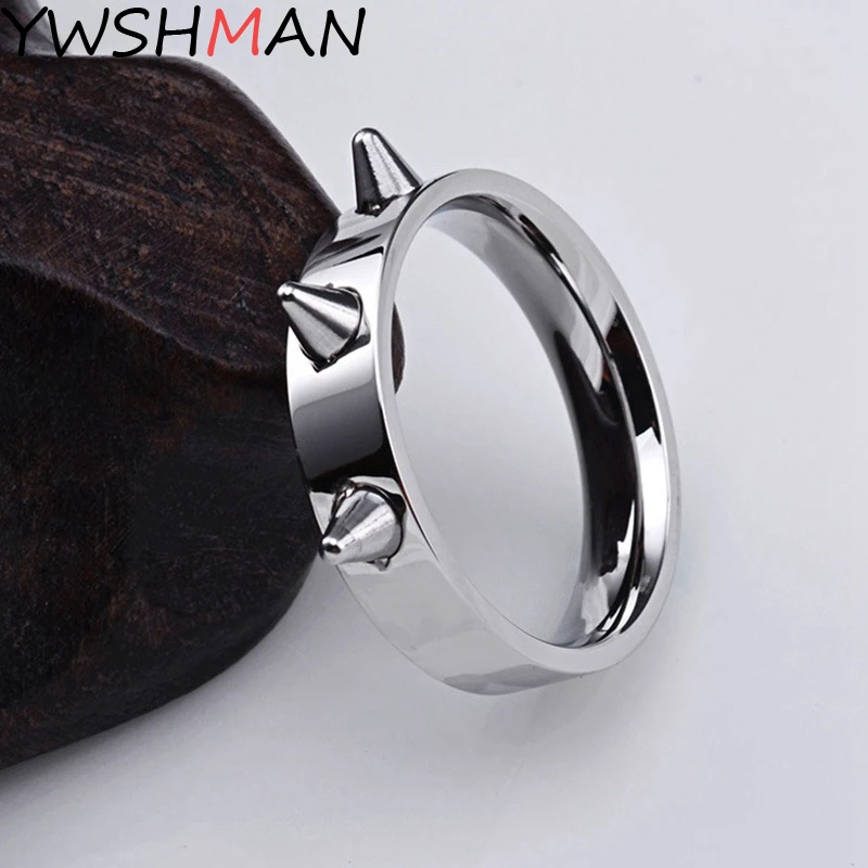 Self-defense Stainless Steel Ring Punk Style Men's And Women's Thorn ...