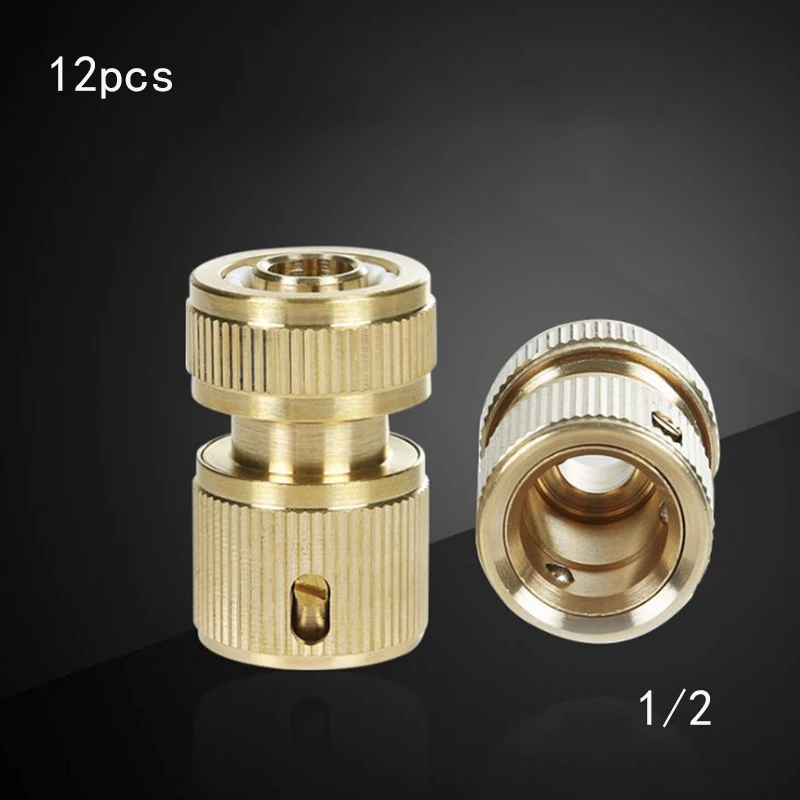 12pcs-quick-tap-water-connector-adapter-hose-pipe-fitting-brass-garden ...