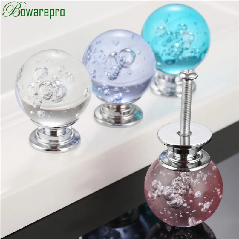 bowarepro 30MM Diamond Shape Design Crystal Knobs Cupboard Pulls Drawer ...