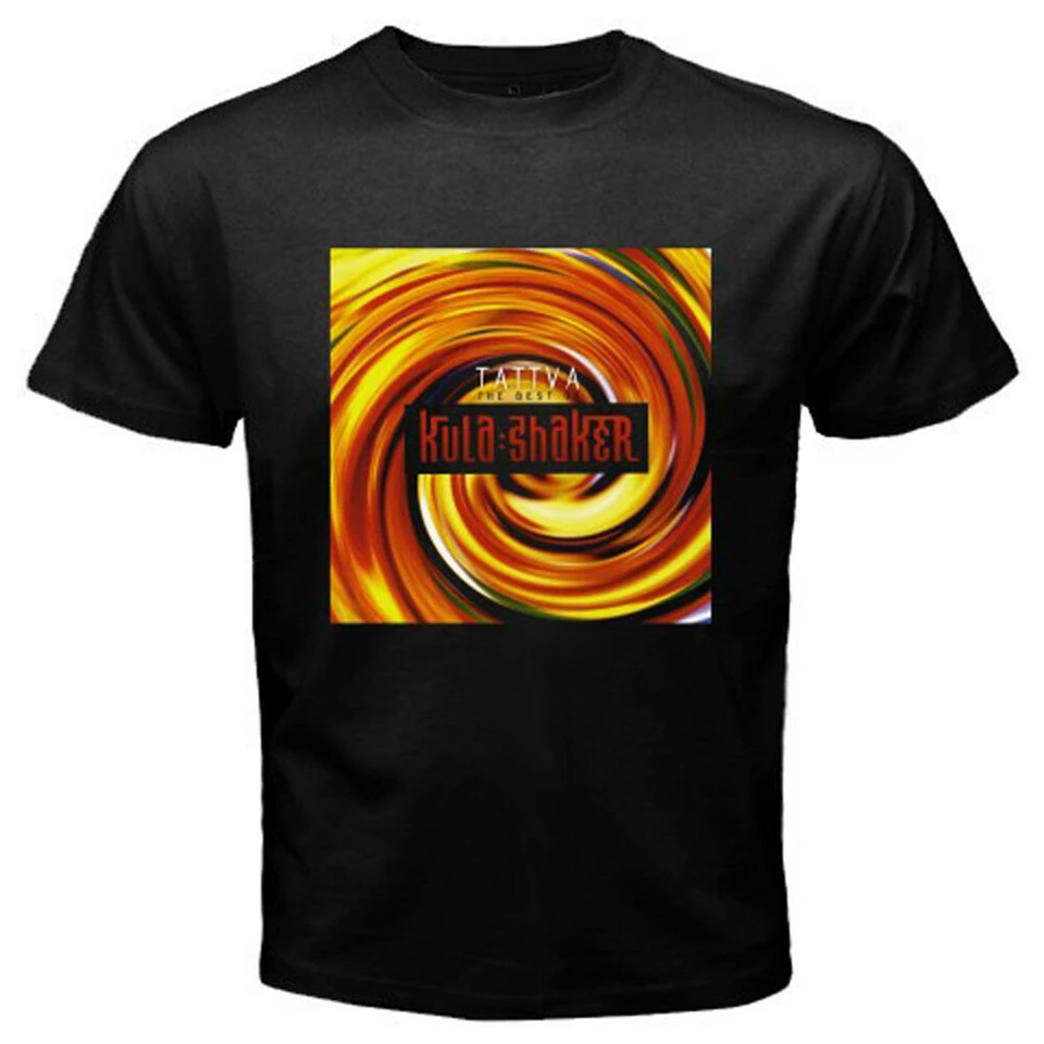 Novo kula shaker tattva inglês rock band men's preto camiseta tamanho s ...