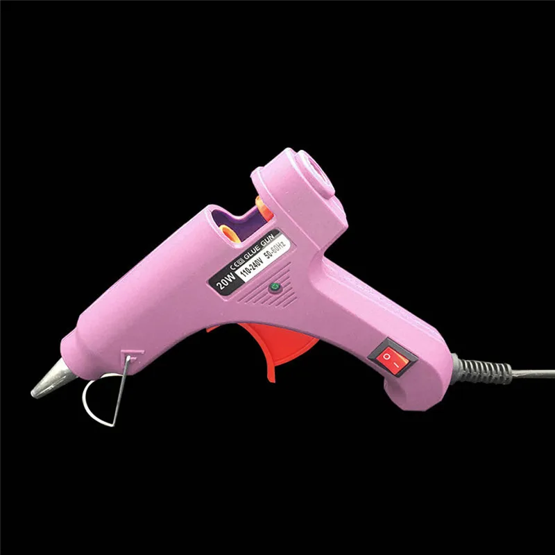 20W EU Plug Hot Melt Glue Gun Glue Stick Industrial Mini Guns Thermo ...