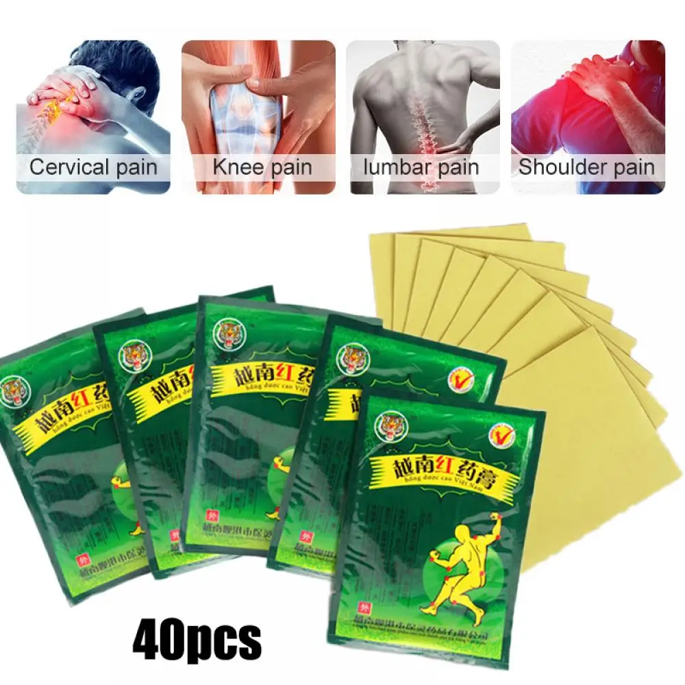 40Pcs Knee Joint Pain Relieving Patch Medical Joint Analgesic Stickers ...