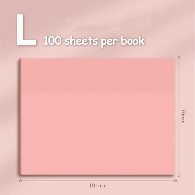 Waterproof Transparent Sticky Note Pads | Self-Adhesive Memo Paper for ...