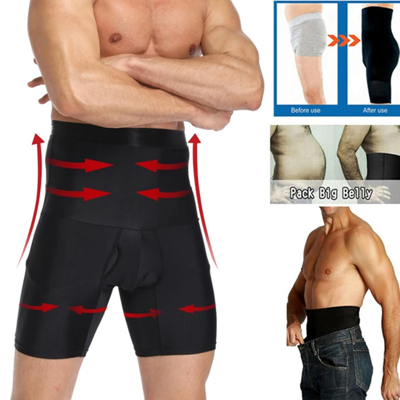 Men-Tummy-Control-Shorts-High-Waist-Slimming-Underwear-Body-Shaper ...