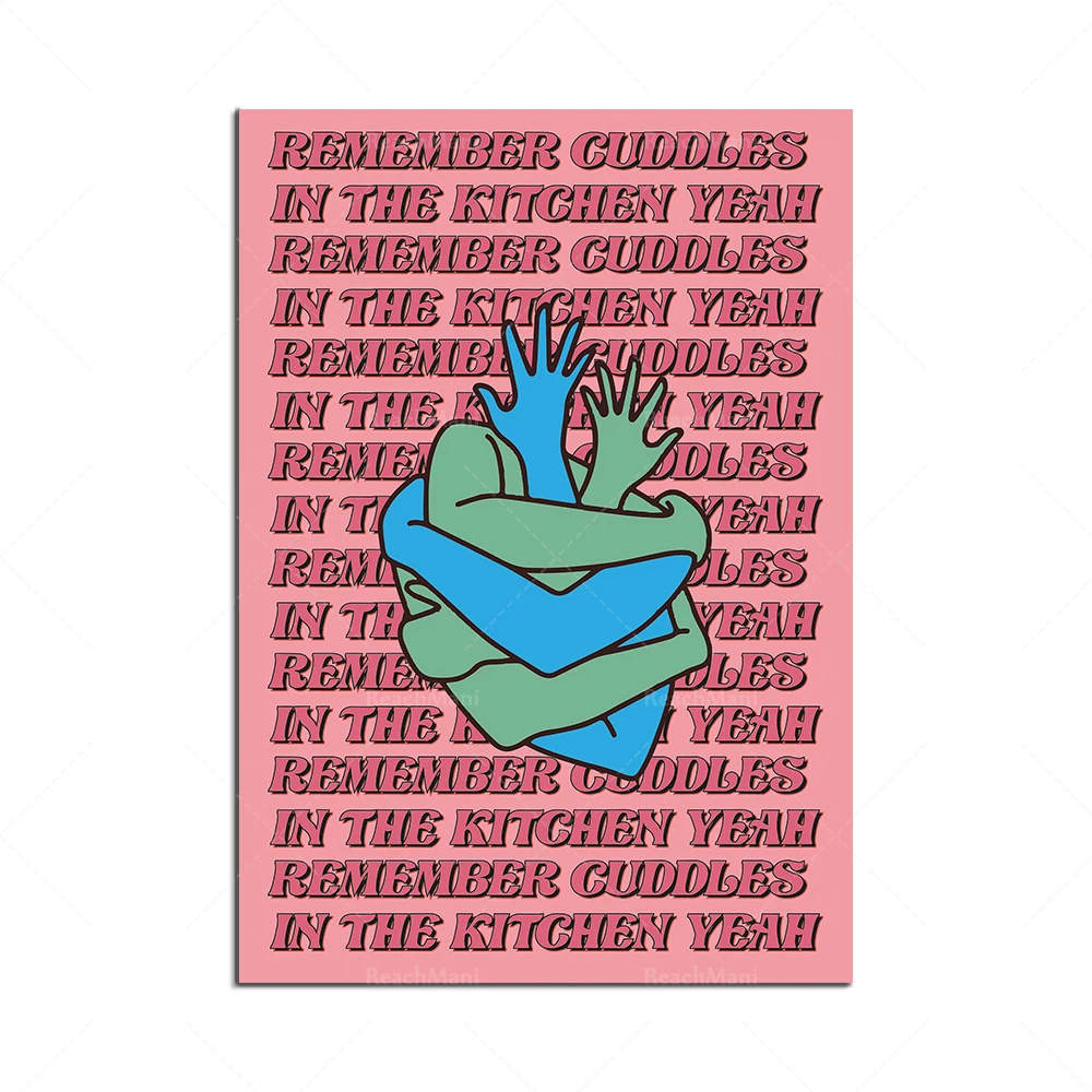 Typography Lyrics Poster