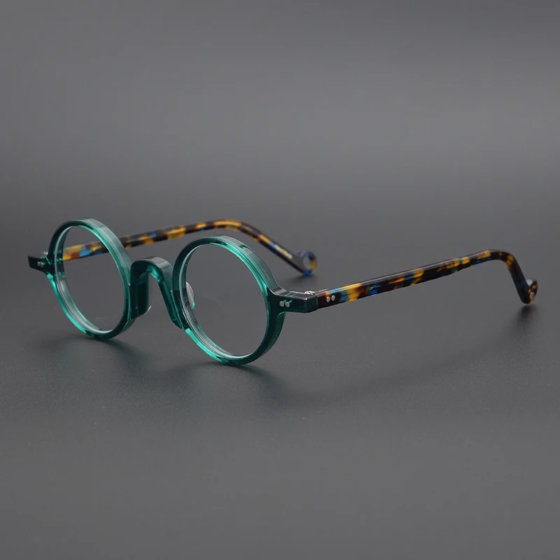 Acetate Round Glasses Men Vintage Small Eyeglasses Frames Women ...