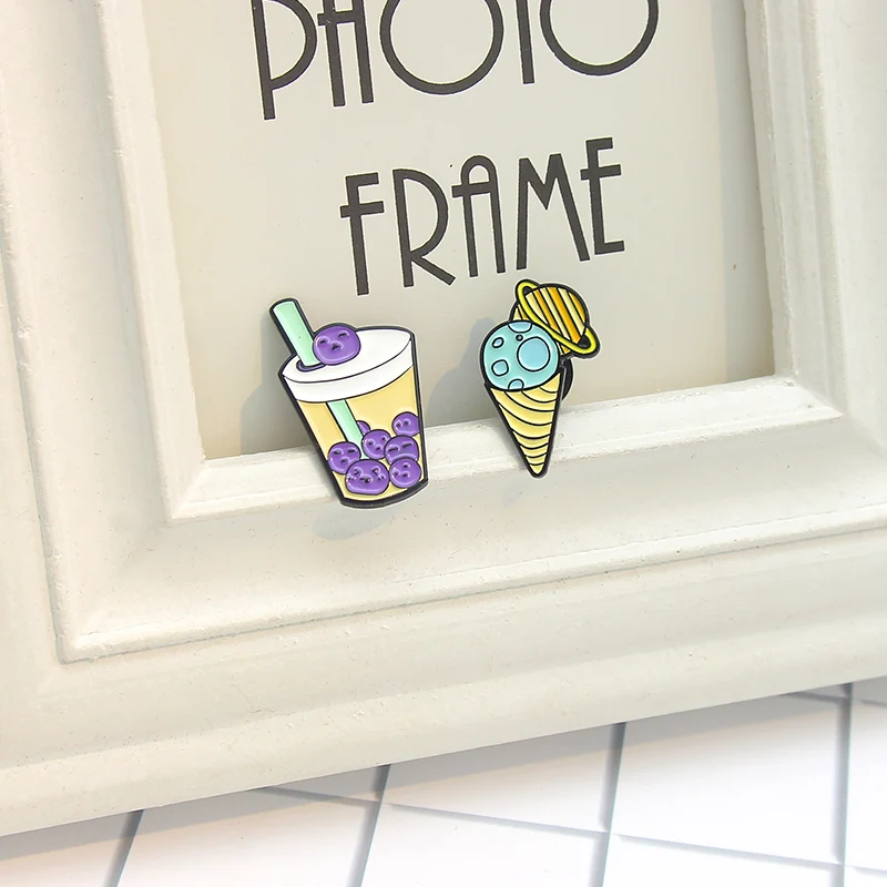 Enamel Lapel Pin | Enamel Brooch - Enamel Brooch Ice-cream Lapel Pin ...