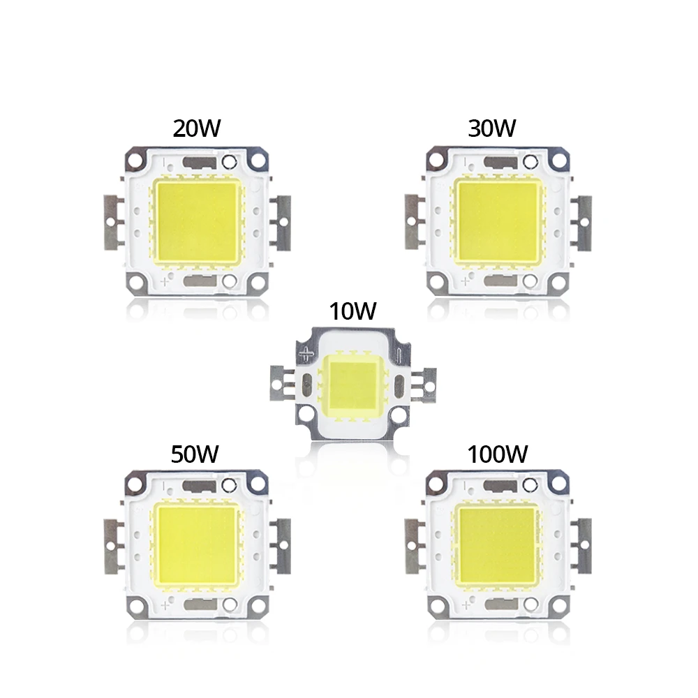 10w 20w 30w 50w 100w Cob Led Chip Dc 9-12v 30-36v Integrated Matrix ...
