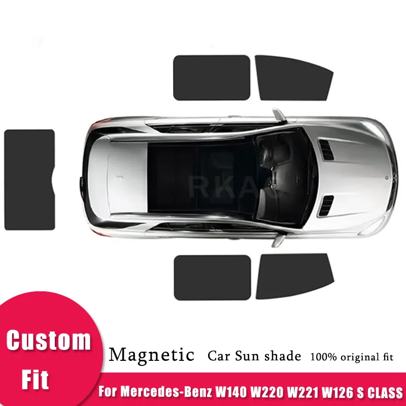 For-Mercedes-Benz-W140-W220-W221-W126-S-CLASS-Magnetic-Car-Sun-shade ...