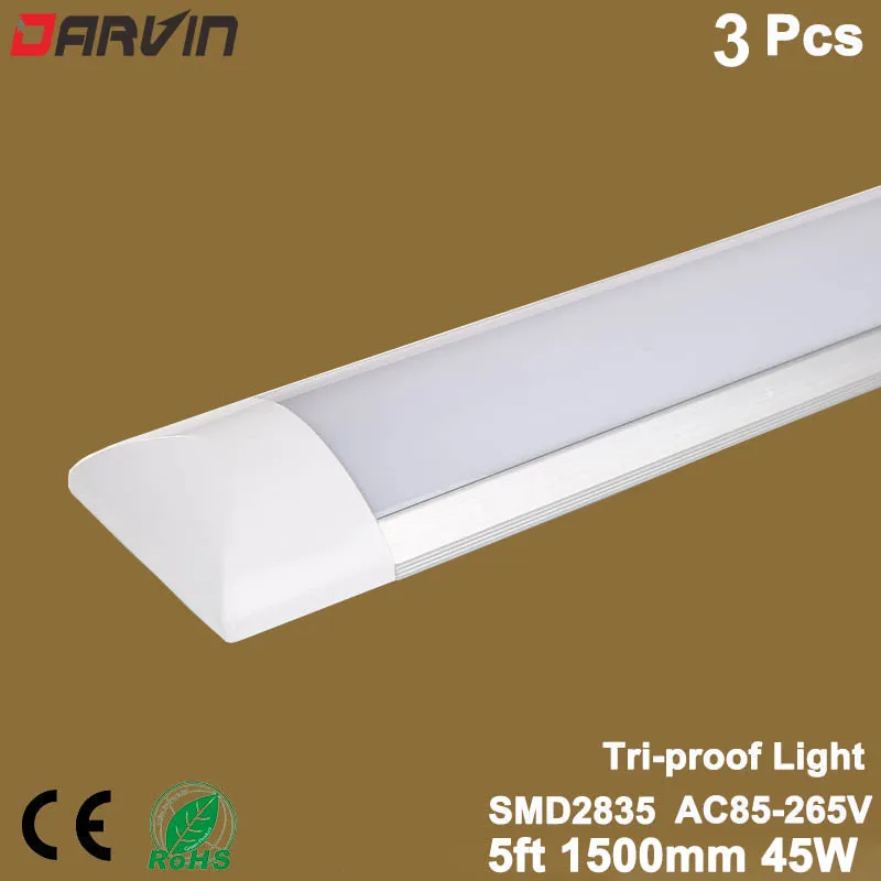 3pcs Led Cleaning Purification Light 5ft 45w 1500mm Batten Light Led ...