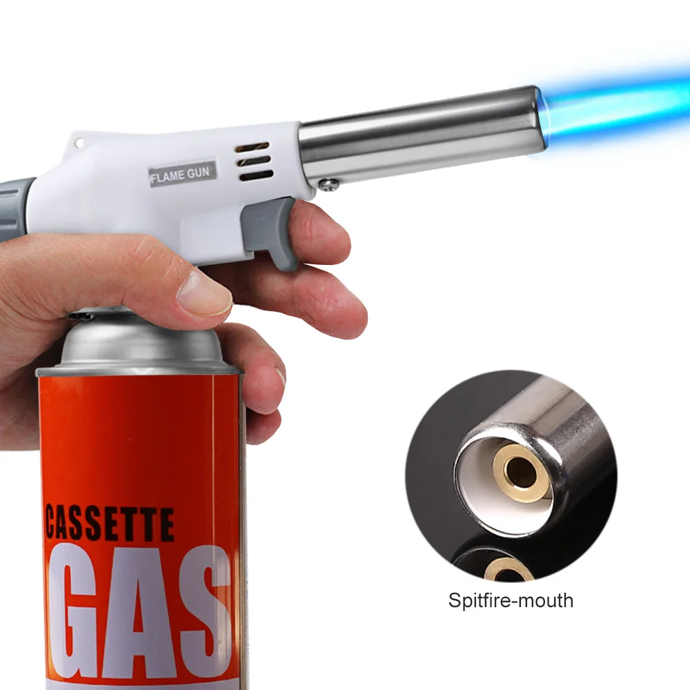 1300-Gas-Torch-Flame-Gun-Blowtorch-Cooking-Soldering-Butane ...
