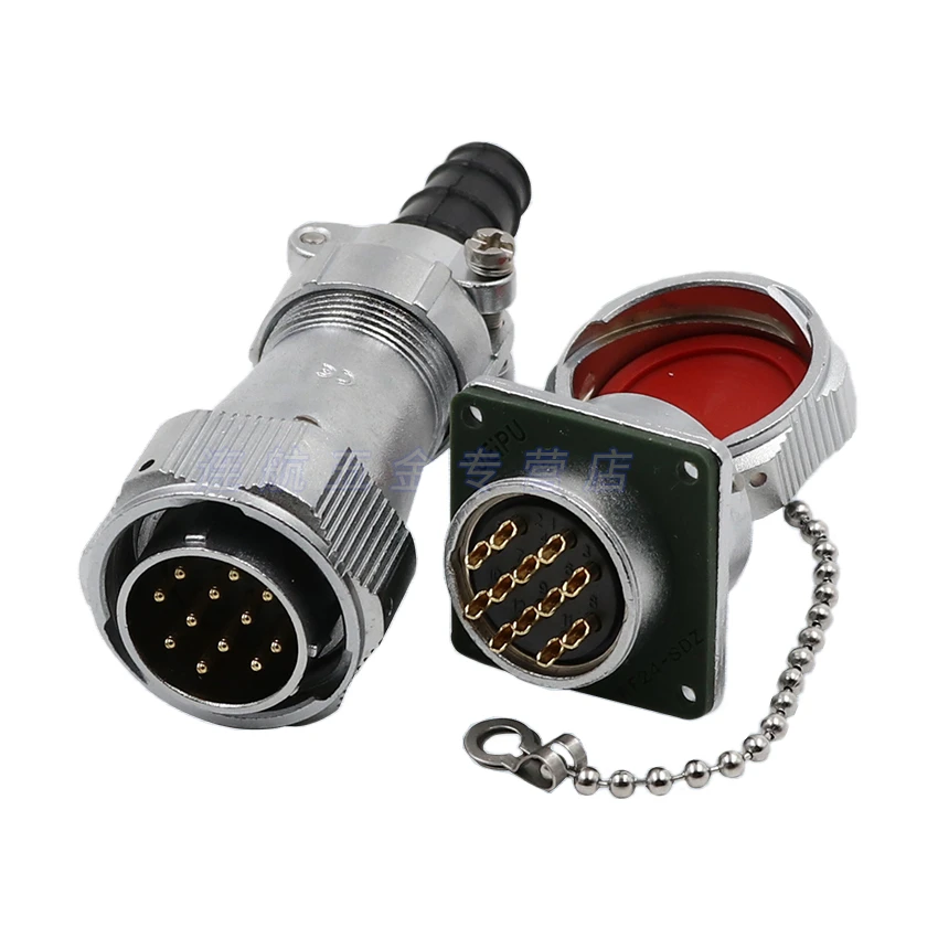 WEIPU WY24 TI+Z Waterproof M24 2 3 4 9 10 12 19 Pin Aviation Electrical ...