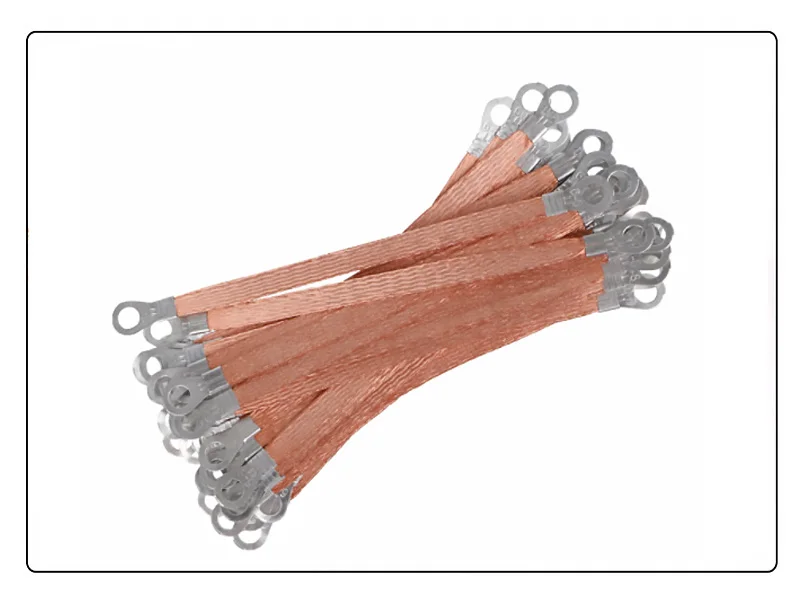 10Pcs Bridge Connection Ground Wire Span Cable 6 Square Copper Clad ...