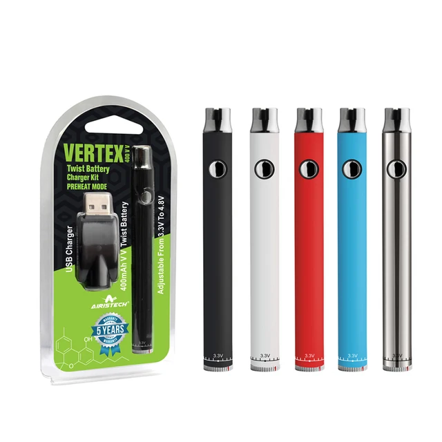 AIRISTECH Airis Vertex Twist Vape Pen Battery 510 Thread Bottom Voltage ...