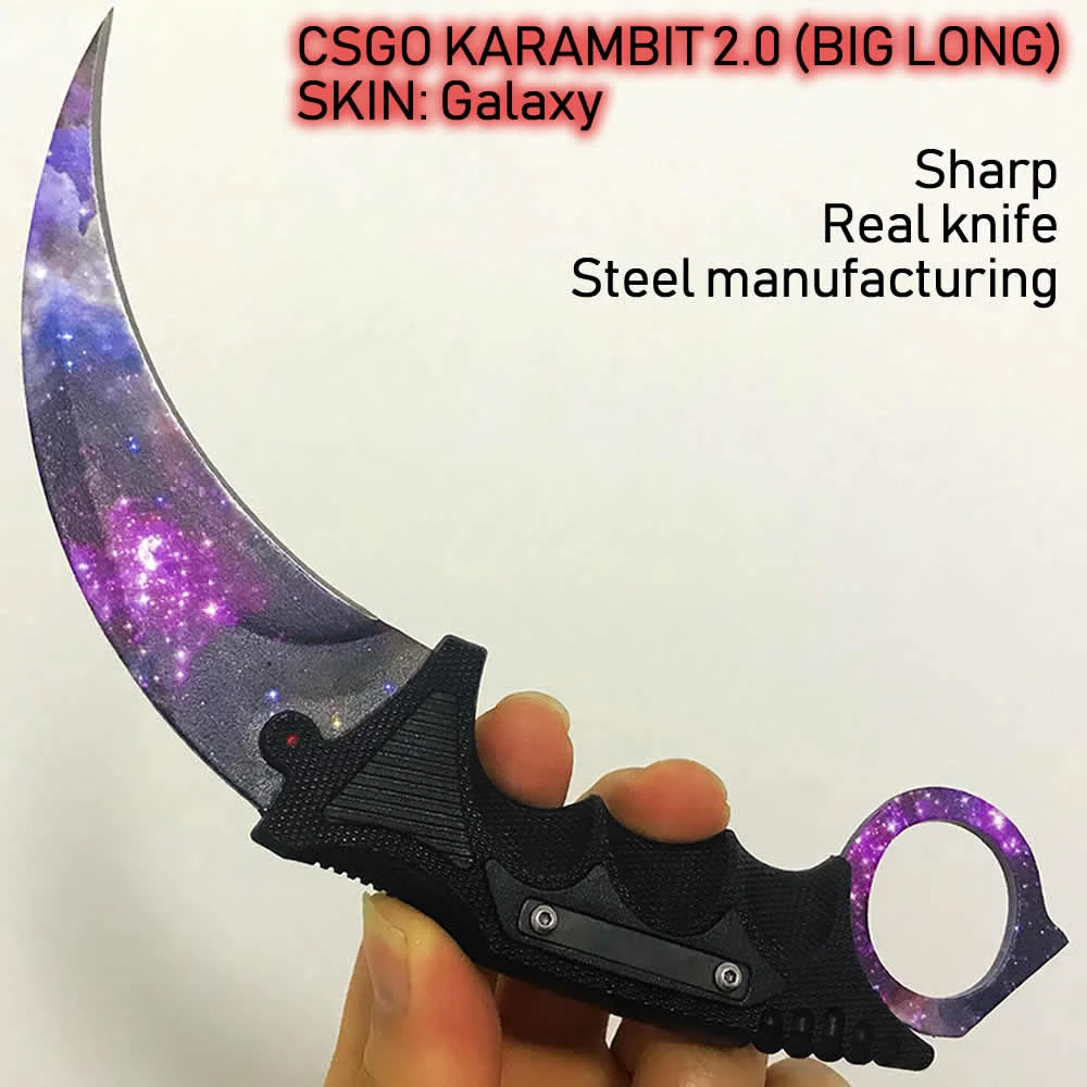 CS GO Big Long Karambit 2 Elite Galaxy Talon Claw knife Counter Strike ...