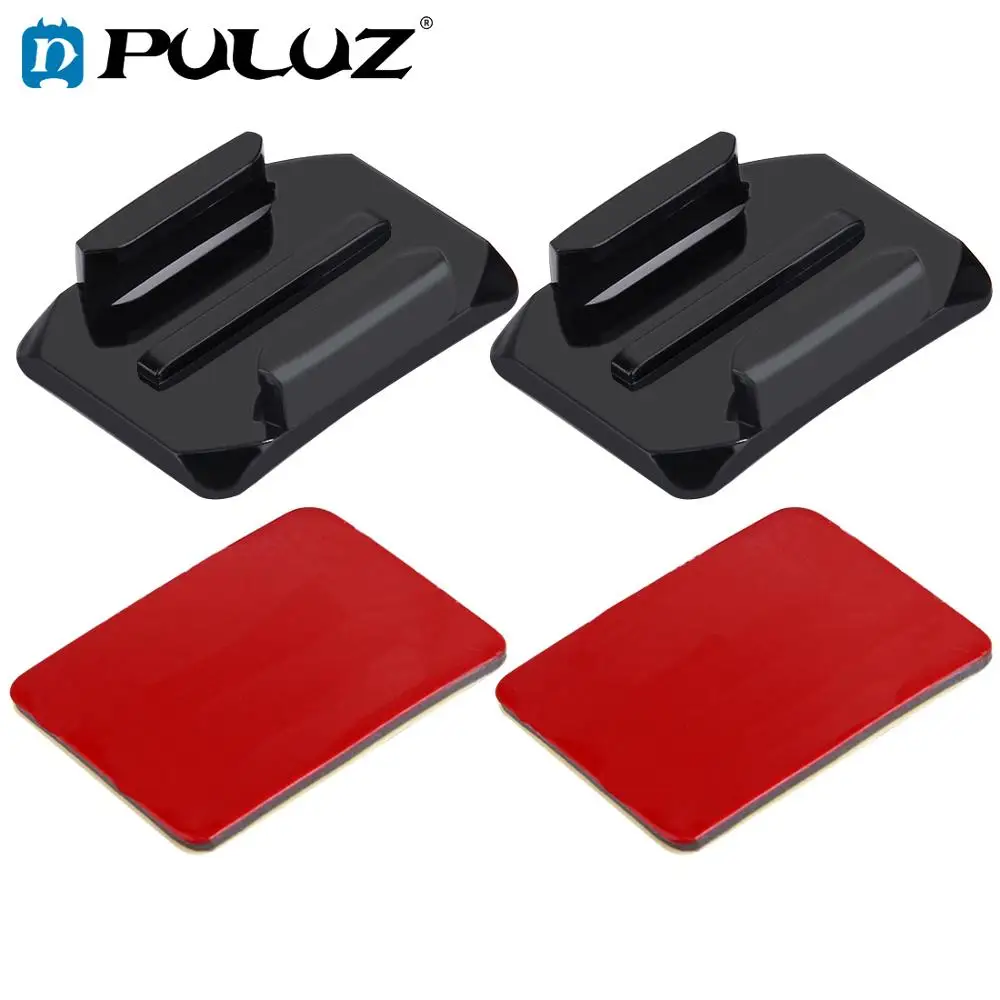 For Go Pro Accessories 2 Curved Surface Mounts + 2 Adhesive Mount ...