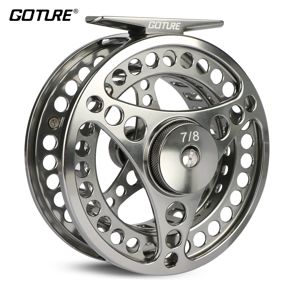 Goture 3/4 5/6 7/8 9/10 Wt Fly Fishing Reel Cnc Machine Cut Large Arbor ...