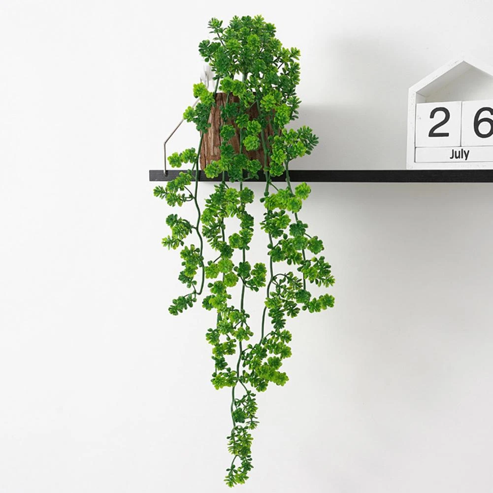 Artificial Green Radish Vine Vivid Simulation Flowers Wall Hanging ...