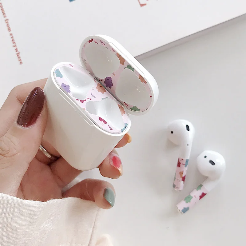 Cartoon Dust Guard Stickers for Apple AirPods 1 2 Case Cover ...