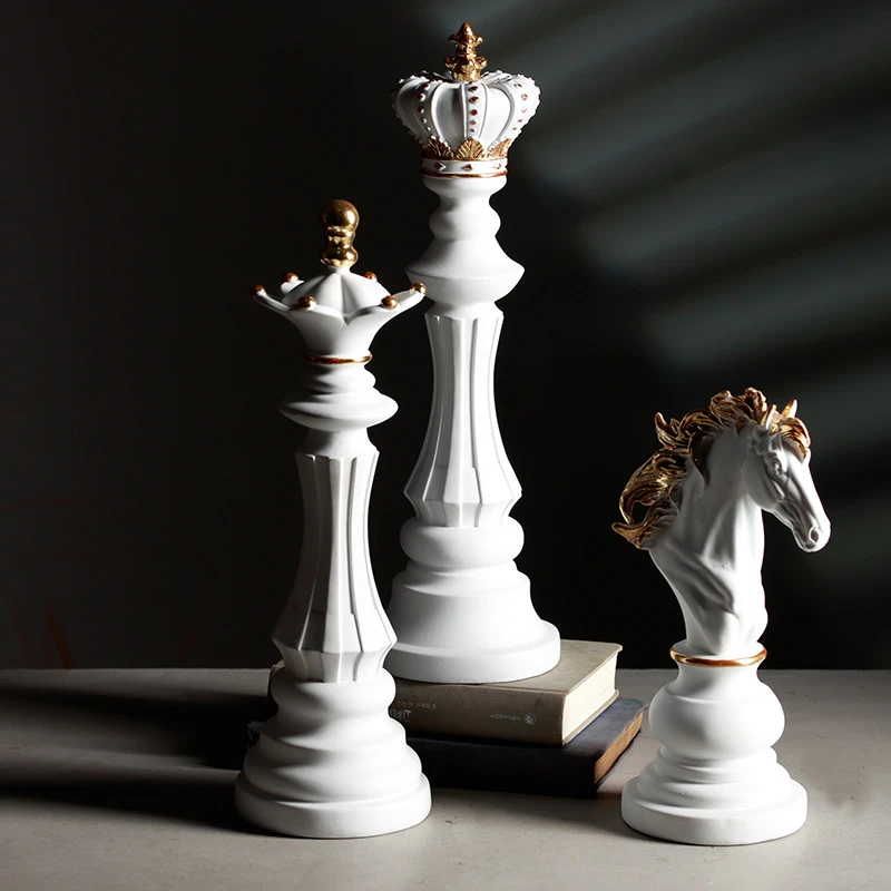 Luxury International Chess Statue Resin Sculpture Home Ornaments ...