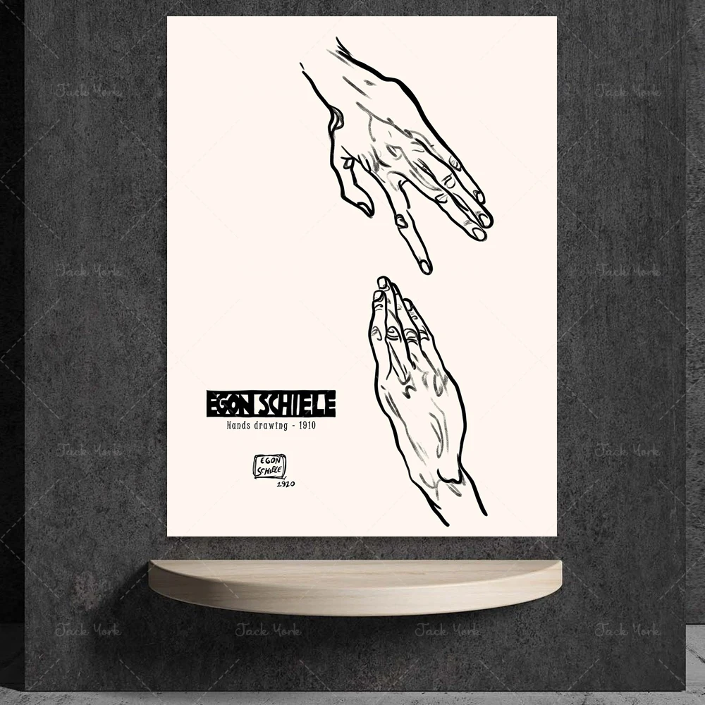 Egon Schiele Drawings Hands