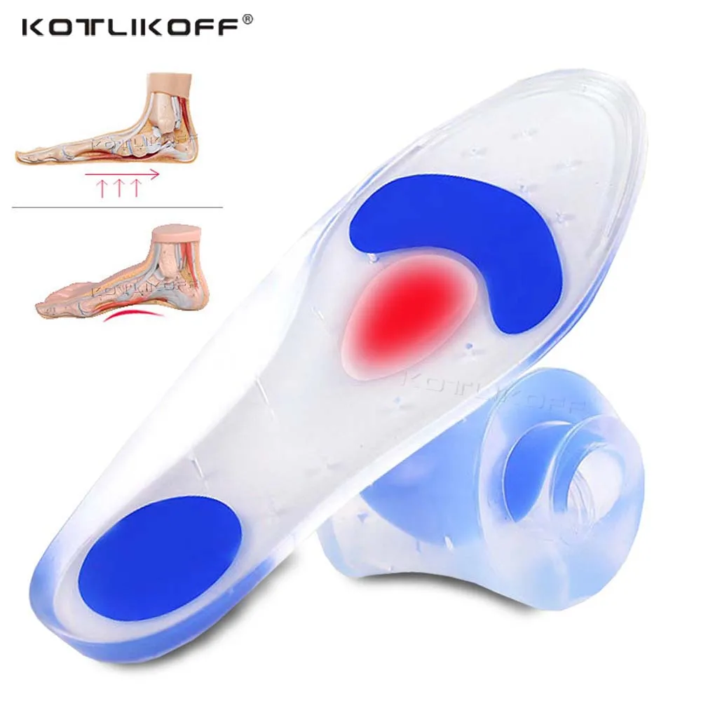 Unisex-Medical-Silicone-Gel-Insoles-Treatment-Heel-Pain-Relief-Arch ...