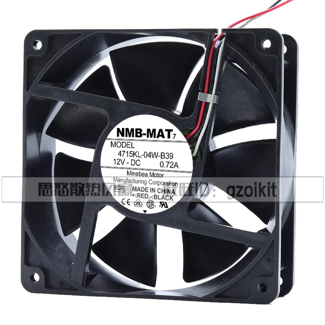 Original NMB-MAT 4715KL-04W-B30/B39 12V 0.72A 12038 12CM Gale volume ...