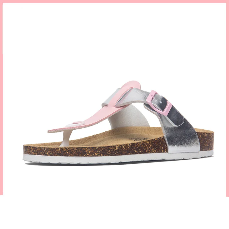 silver-pink-mixed-color-women-girl-s-cork-sandals-41-43-big-size-jandal ...