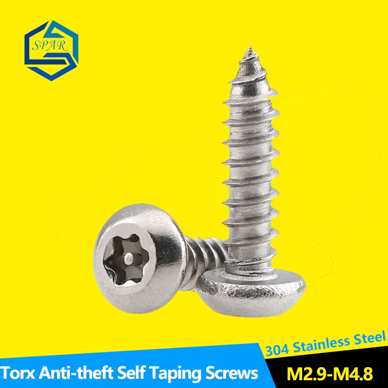 Tamper-Proof-Security-Button-Head-Screws-Round-Pan-Head-Self-Tapping ...