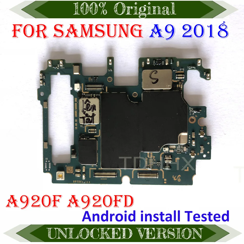 삼성 갤럭시 갤럭시 A90 2018 A920F A920FD 마더 보드 128GB 안드로이드 시스템과 칩 로직 보드에 대한 원래 ...