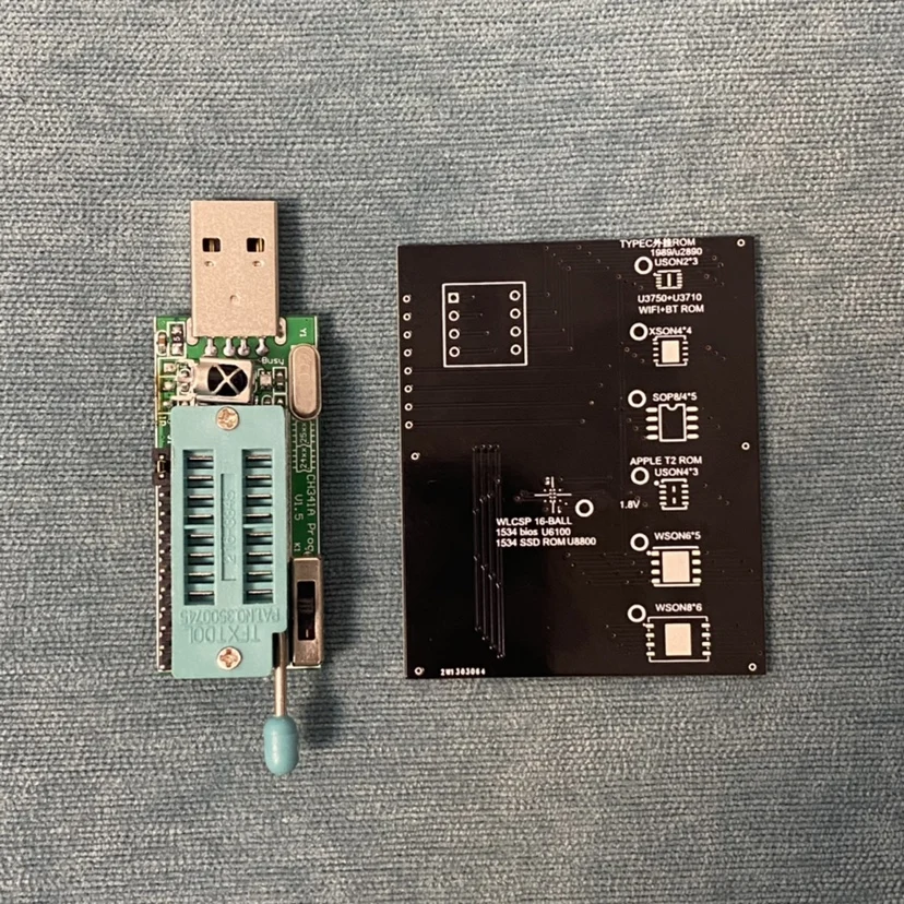 For Macbook T2 chip read and write bios socket Macbook air t2 ssd rom ...