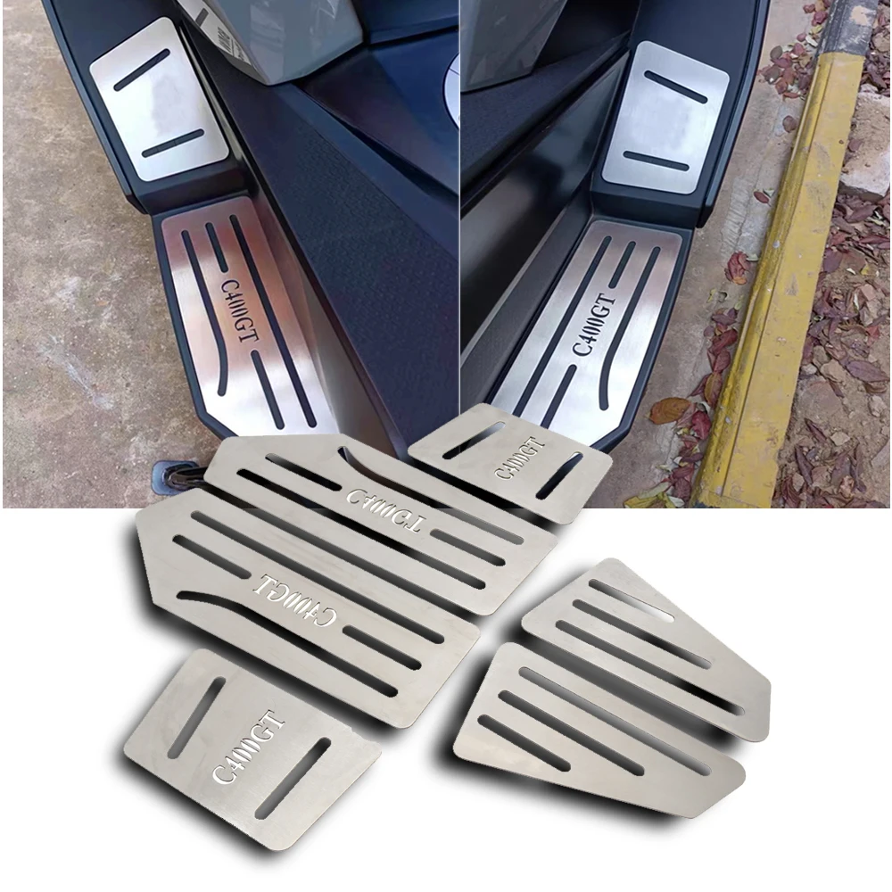 NEW-Footrest-FOR-BMW-C400GT-Motorcycle-Stainless-Steel-Foot-Pegs-Pedal ...