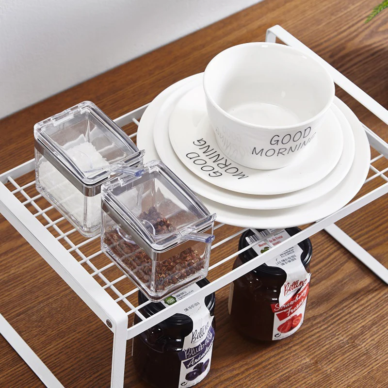 Wrought Iron Multi Function Product Rack Table Shelf Kitchen Seasoning ...