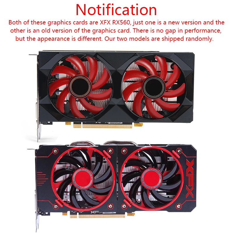 Xfx Radeon Rx 560 4gb Ddr5 Graphics Cards Amd Graphics Card 4gb Gpu 128 ...