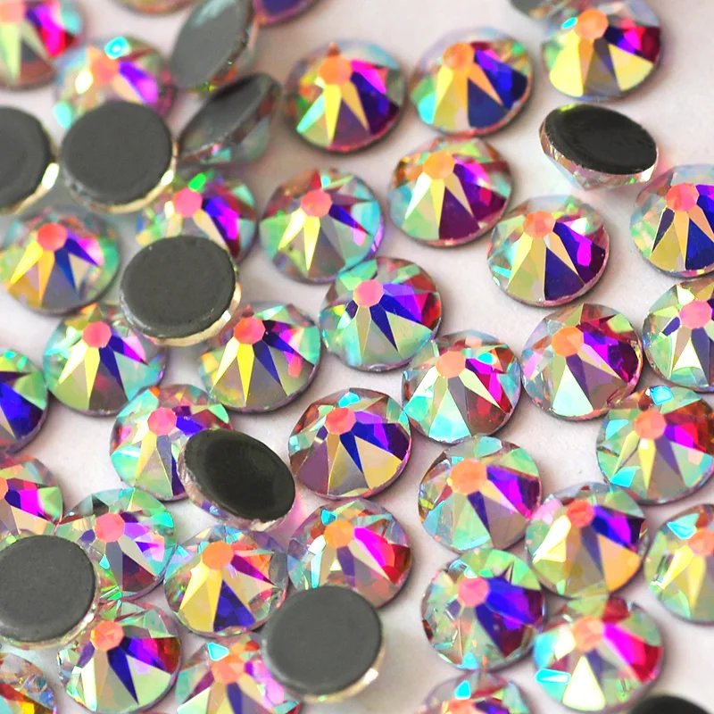 YANRUO-Pedras de strass e cristais Coração Ferro na roupa, Hot Fix ...