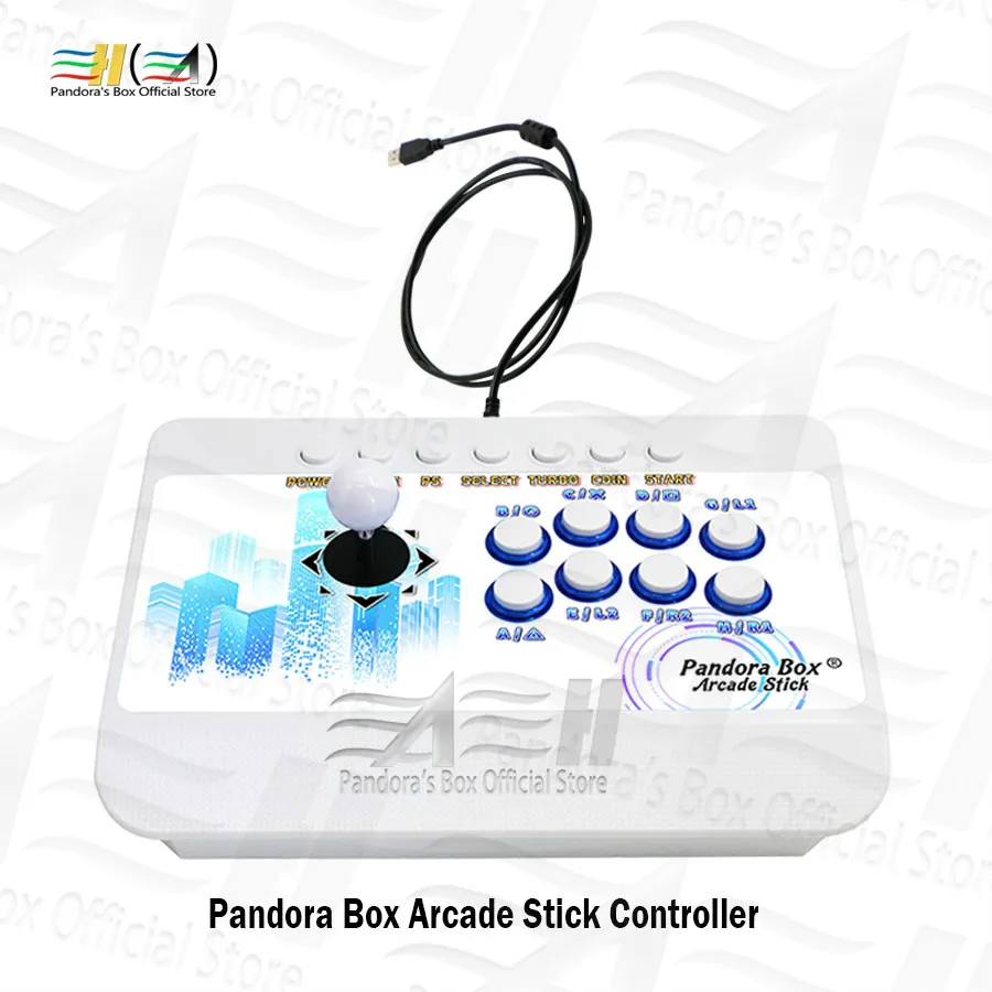 New Pandora box fighting joystick Wired Single plastic controller plug ...